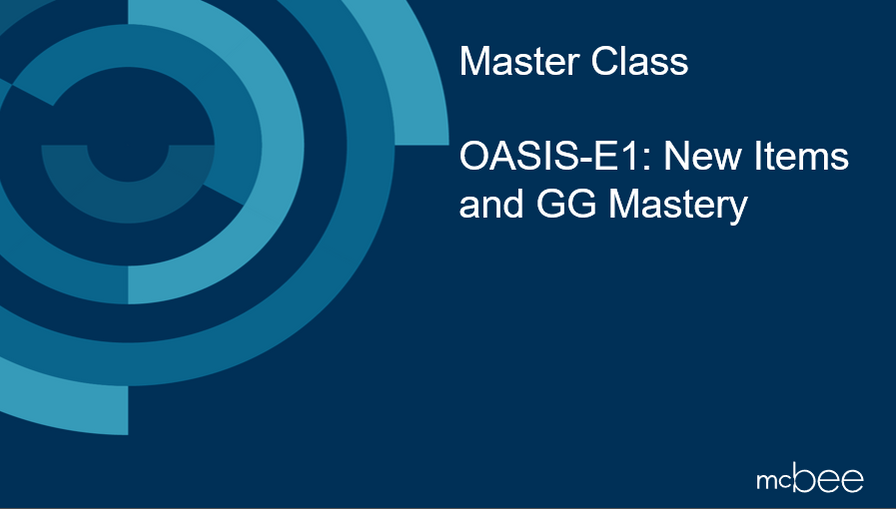 McBee | OASIS-E Education & Resources — McBee Post-Acute Academy