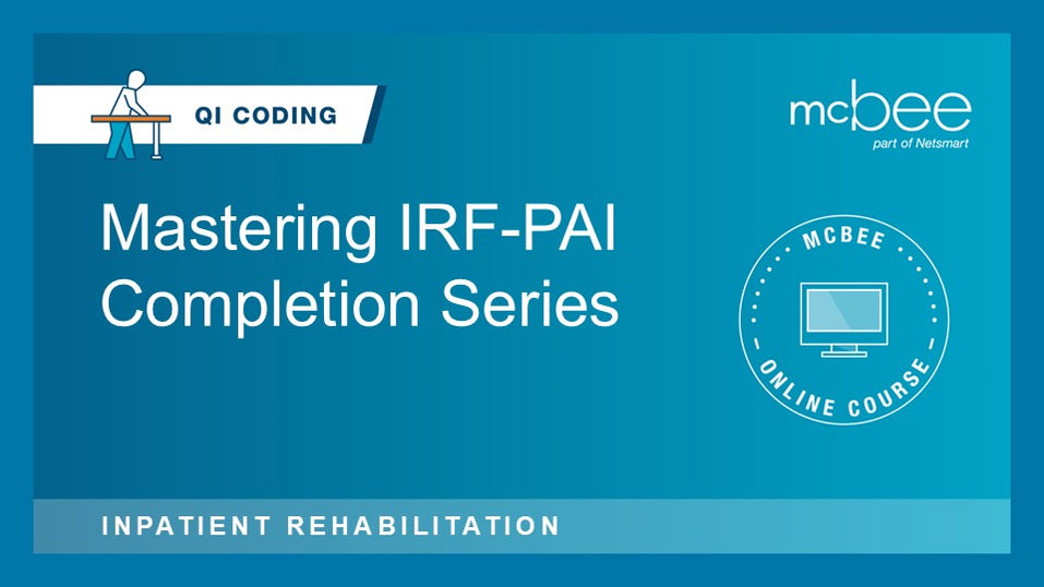 Inpatient Rehab Training — McBee Post-Acute Academy