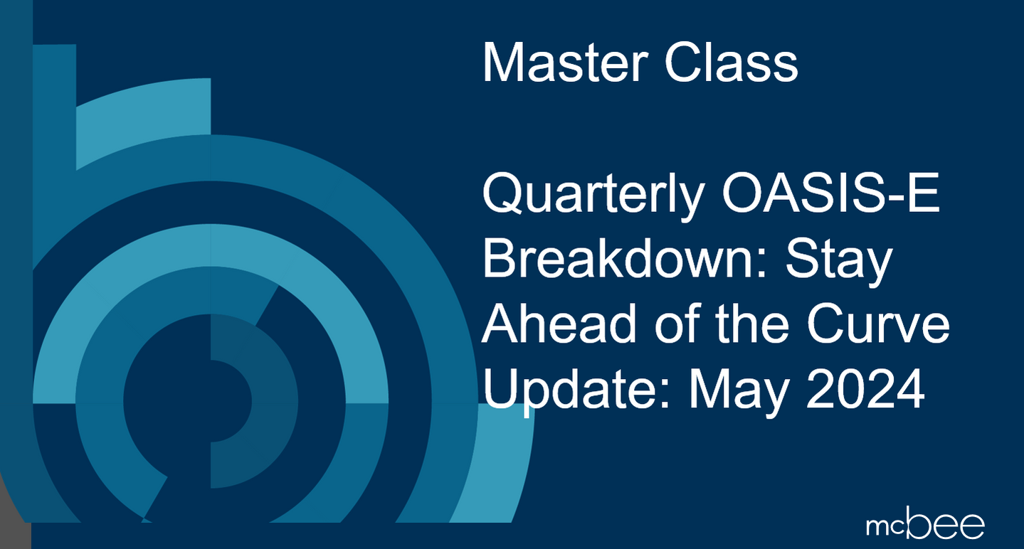 McBee | OASIS-E Education & Resources — McBee Post-Acute Academy