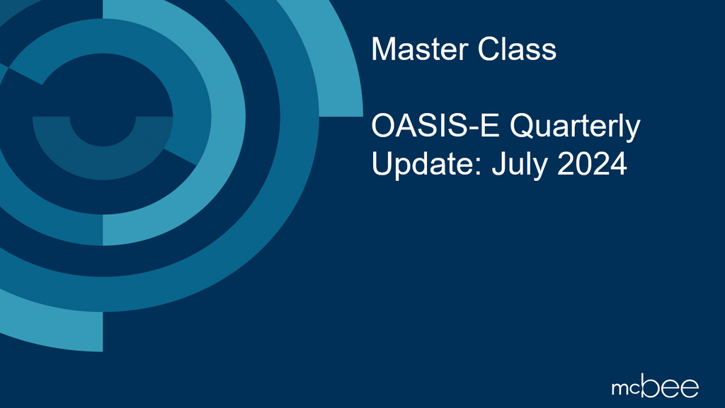 McBee | OASIS-E Education & Resources — McBee Post-Acute Academy
