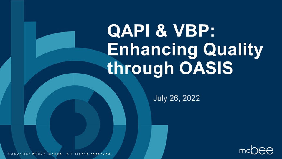 McBee | OASIS-E Education & Resources — McBee Post-Acute Academy